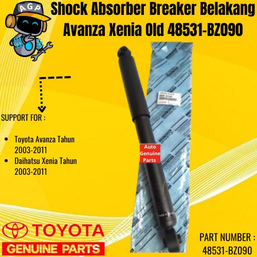 Jual Shock Absorber Breaker Belakang Avanza Xenia Old 48531-BZ090 ...