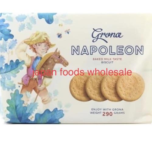 Jual Grona Napoleon Baked Milk Taste Biscuit 290gr / biskuit impor ...