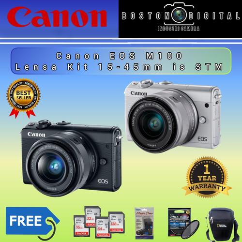Jual CANON EOS M100 KIT 15-45MM IS STM / CANON M100 KIT 15-45MM IS STM ...