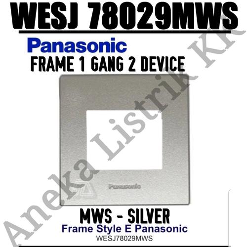 Jual PANASONIC E style WESJ 78029 MWS FRAME 1 GANG 2 DEVICE SAKLAR ...
