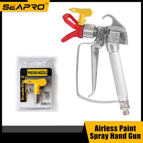 Jual Airless Paint Spray Hand Gun with Nozzle Guard Pump Sprayer ...