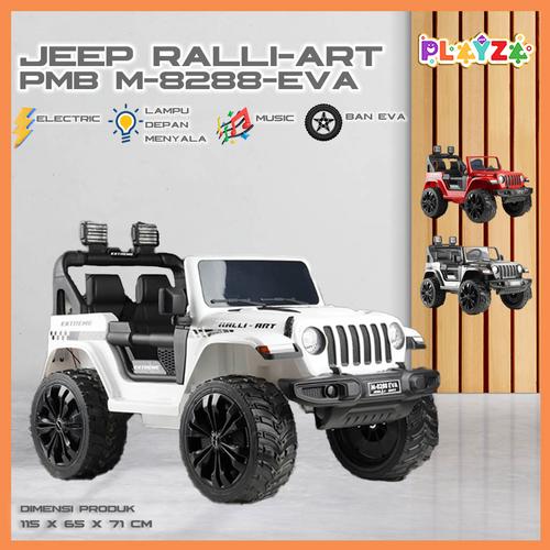Jual Mobil Aki Anak Jeep Rubikon Rally Art PMB M-8288-Eva Ban Karet ...
