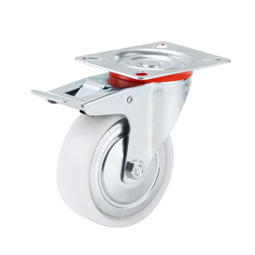 Jual Roda Nilon 3 Inch Putih Roda Troli Kapasitas 50 Kg Plat REM - Kota ...