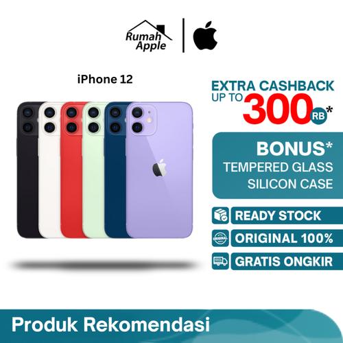 Jual Apple iPhone 12 IBOX 64GB Dual Sim Black White Red Blue Purple ...