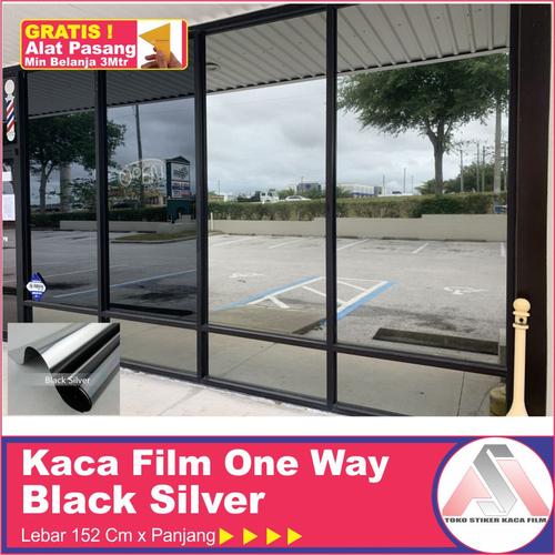 Jual Stiker Sticker Kaca Film Jendala Rumah One Way Mirror Silver Black ...