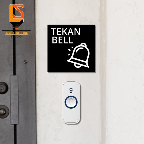 Jual Sign Akrilik Tekan Bell Minimalis | Bell Sign Acrylic - Kota ...