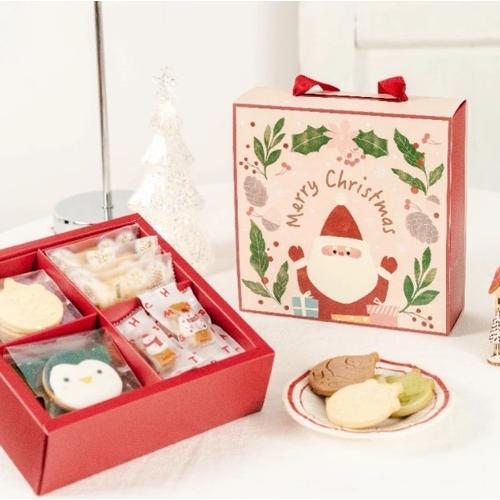 Jual Box Kotak Kado Natal Xmas Packaging Cookies Sekat 4 Ukuran 20x20x6 ...