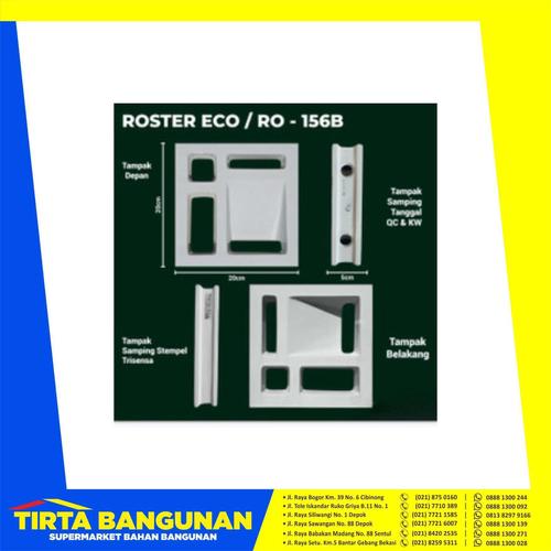 Jual ROSTER KERAMIK TRISENSA 20 X 20CM/LOBANG ANGIN RO-156B ECO 2 WHITE ...