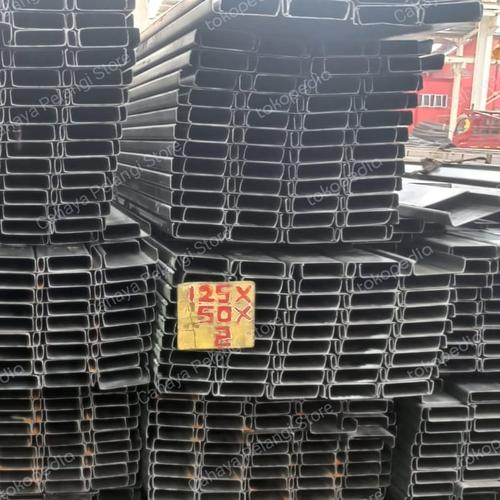 Jual Besi CNP 125 x 50 x 2mm / 2.3mm / 3.2mm Panjang 6 Meter Kanal C ...