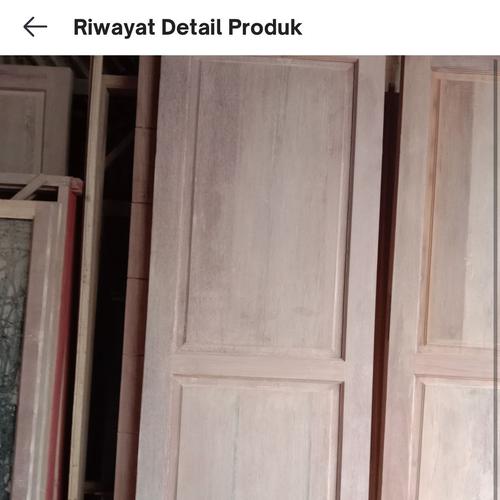 Jual pintu panel tinggi 210cm x 83cm bahan kayu Meranti seken. - Kota ...