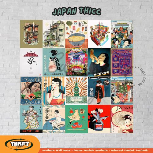 Promo Poster Aesthetic Collage Wall - Japan Thicc Series A4 - Poster ...