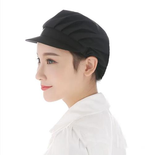 Jual Tipi Chef Visor Topi Koki Alat Masak Pelindung Rambut Hitam Topi Koki Visor Kota