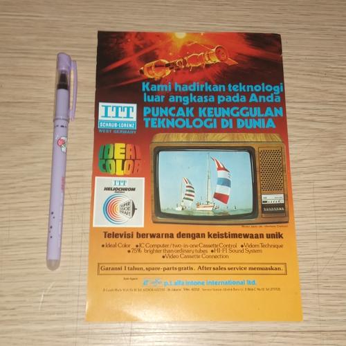 Jual Iklan Cetak Jadul ITT Color TV - Kota Bandung - Kawan ...