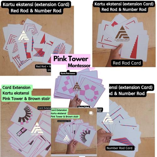 Jual Montessori Extension Card Sensorial Montessori Card kartu ekstensi ...