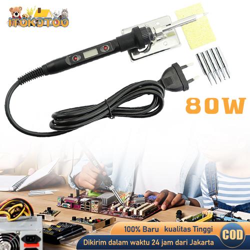 Jual Set Soldering Iron Adjustable Solder Listrik 80watt - Kota ...