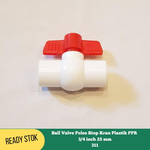 Jual Ball Valve Polos Stop Kran Plastik PPR 25 mm - Kota Tangerang ...