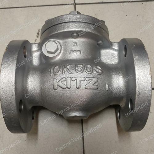 Jual Swing Check Valve KITZ Cast Iron Flange Jis 10k/3" inch / DN 80 ...