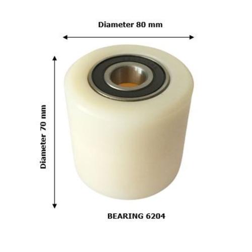 Jual Roda Hand Pallet 80 x 70 Nylon Roda Nilon 80 x 70 HandPallet Palet ...