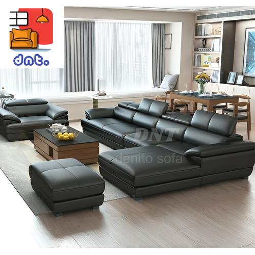 Jual Sofa Minimalis Kulit/Sofa L Sudut/Sofa Kulit/Sofa Tamu/Sofa Bed ...