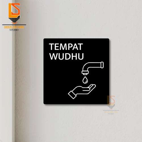 Jual Sign Akrilik Tempat wudhu Minimalis | Akrilik Sign Board UV Print ...