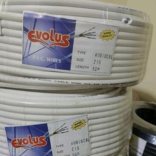 Jual Kabel Listrik Evolus 2X1,5 50 Meter Warna Putih Isi 2 Serabut ...