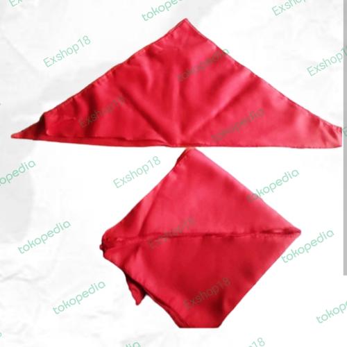 Jual Syal Slayer Segitiga Merah Polos - Syal Paskibra Segitiga Polos ...