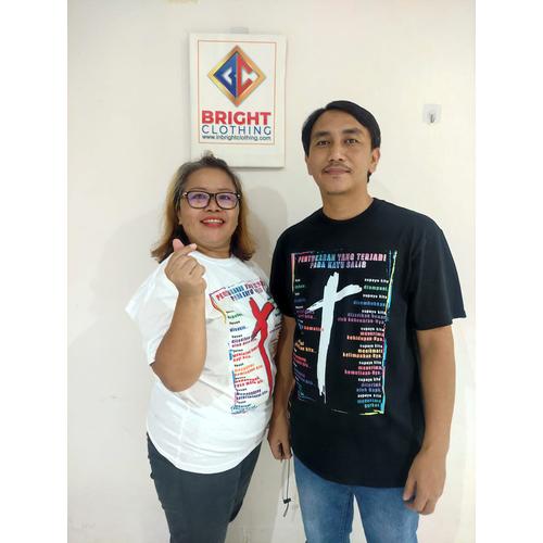 Jual Kaos Rohani Kristiani Pertukaran Pada Kayu Salib Yesus Kristus ...