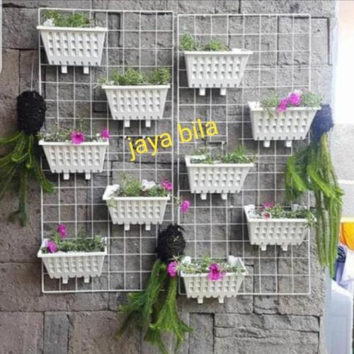 Jual - RAM BESI TANAMAN HIAS TEMPEL TEMBOK TINGGI 95CM LEBAR 45CM ...
