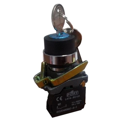 Jual Selector Switch / Key Switch 2 Posisi 22mm 1NO LAY4-BG21 FORT ...