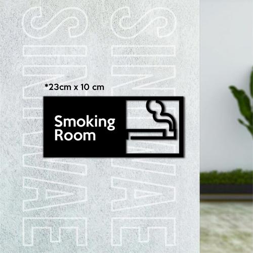 Jual Smoking Room Acrylic Sign Ruang Merokok Modern UV Print - 2mm ...