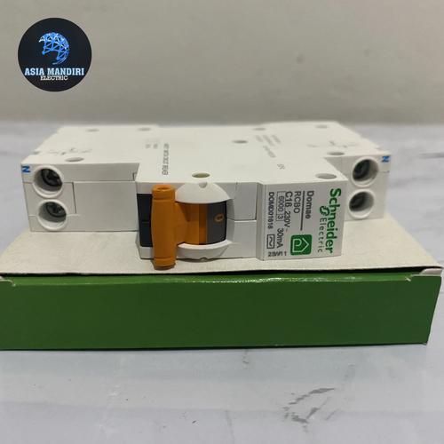 Jual ELCB/RCBO SLIM 1P+N 16A 30MA DOMAE DOMD01616 SCHNEIDER - 300MA ...