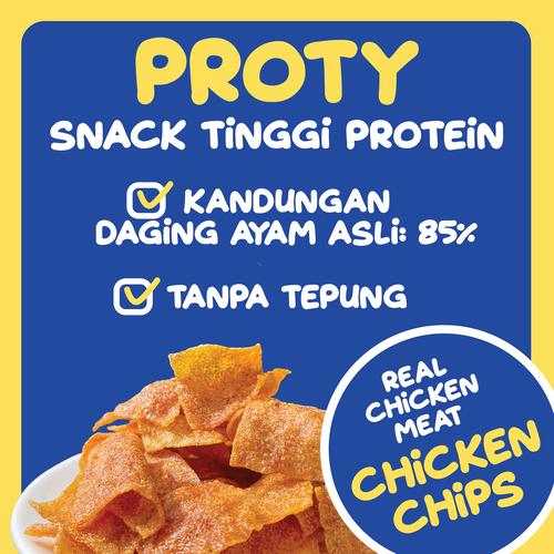Promo PROTY Original (Bundle 12) Snack Keluarga Tinggi Protein Chicken ...
