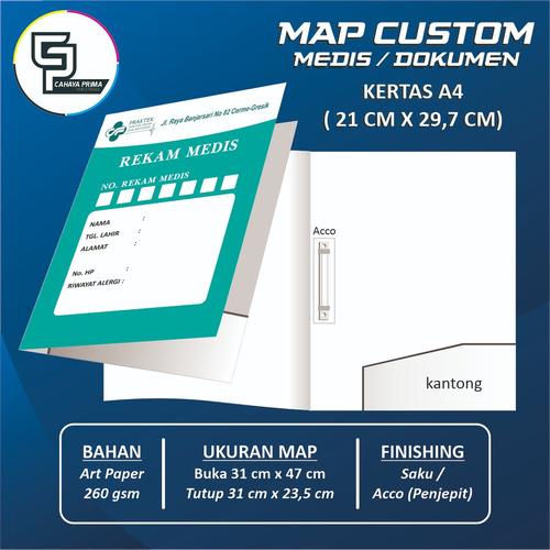 Jual Map custom Map Penyimpanan Arsip/ Dokumen Map RM, RS, Puskesmas ...