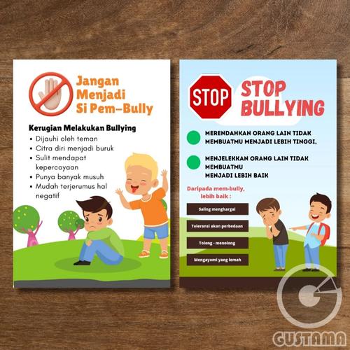 Jual Poster Stop Perundungan, Stop Bullying, Poster Edukasi A3 - Stop ...