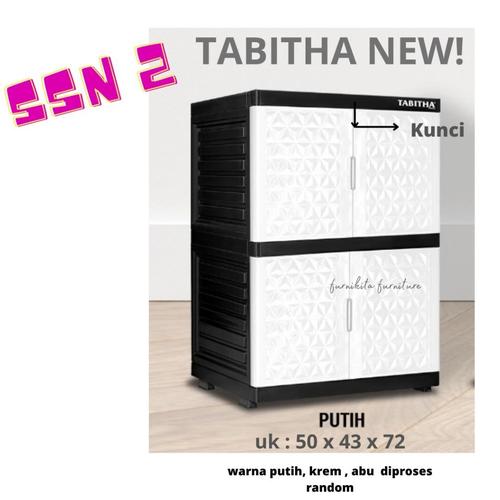Jual Lemari Plastik Susun 2 Tabitha Full Kunci Minimalis - SAKI SSN 2 ...