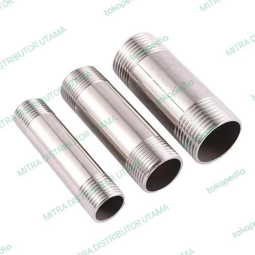 Jual Pipa Nepel 20cm Stainless SS304 Pipe Nipple 20 cm Ukuran Size ...