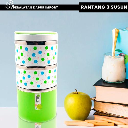 Jual Lunch Box Rantang Kembang 3 Susun Tempat Makan Serbaguna - Jakarta ...