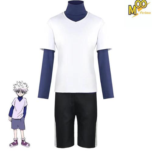 Jual HUNTER×HUNTER Killua Zoldyck Cosplay Costume Uniform Suit Full Set ...