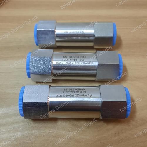 Jual Check valve SS316 3000psi - 6000psi npt 3/8"inch / Check valve SS ...