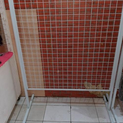 Jual Rak Bingkai Besi 100 cm x 80cm Ram Display Serbaguna+Tiang Mundo ...