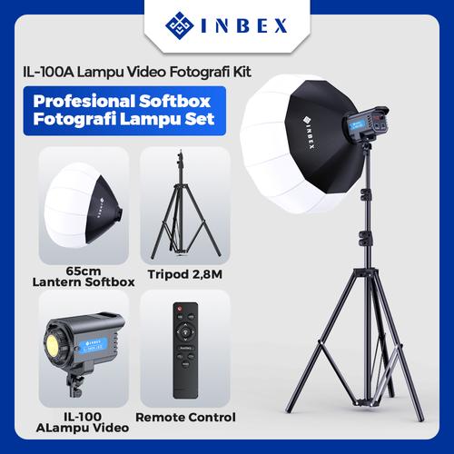 Promo INBEX Collapsible Lantern Softbox Paket Studio Lightstand Live ...