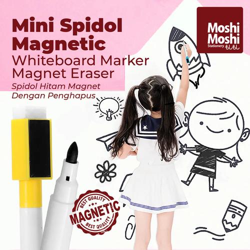 Jual Mini Spidol Magnetic Marker Pena Papan Tulis Praktis Penghapus ...