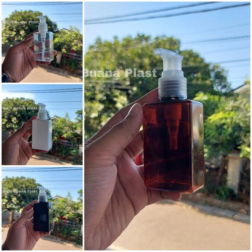 Jual BOTOL PUMP 100ML KOTAK/BOTOL PUMP 100ML BOKO TUTUP PUMP NATURAL/BENING - Bening - Kota ...