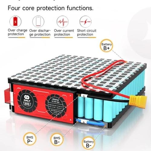 Jual Lifepo4 BMS 16S 100A Daly 51.2V 100A Battery Management System ...