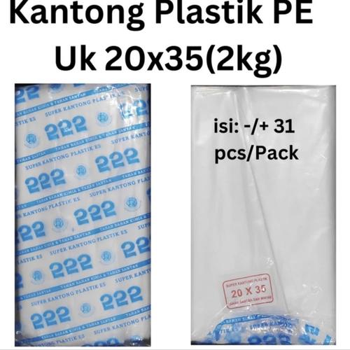 Jual Plastik pe UK 2kg -20x35,kantong Plastik PE, plastik gula, plastik ...