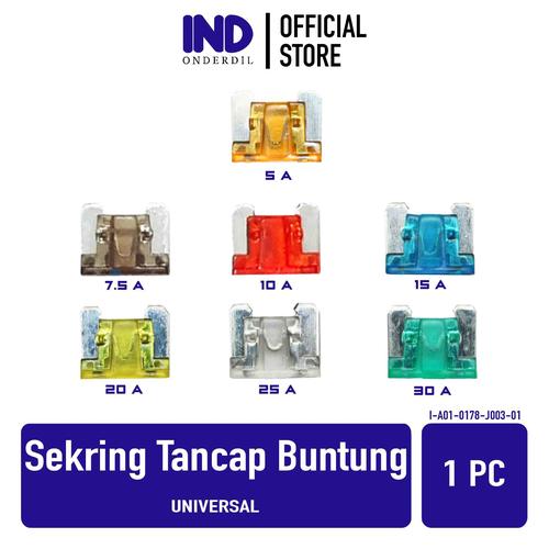 Jual Sekring Tancap Buntung 7.5 10 15 20 25 30 A Sikring Micro Super ...