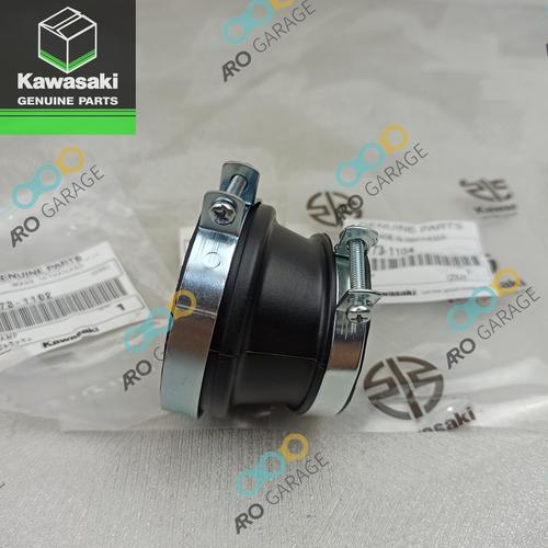 Jual Karet duct filter dan clamp klem Ninja150 RR ZX klem corong karbu ...