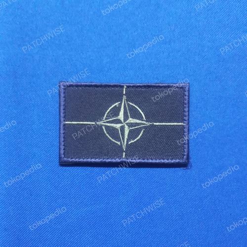 Jual NATO flag patch bordir lambang NATO - Clean - Kab. Karanganyar ...