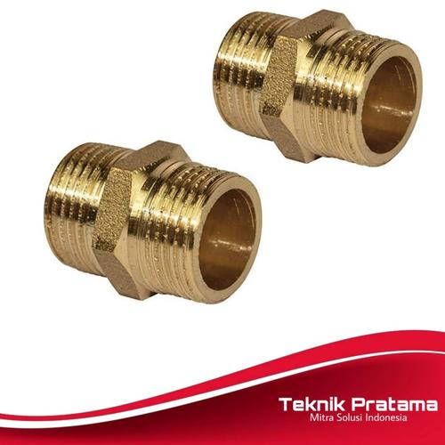 Jual DOUBLE NIPPLE / DOBEL NEPEL KUNINGAN 1/8" x 3/8" drat luar - Jakarta Barat - Teknik Pratama ...