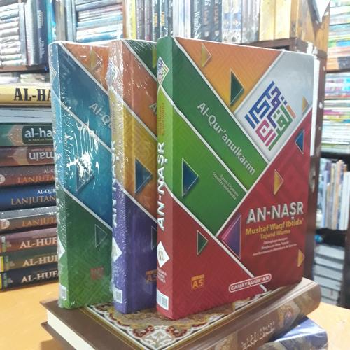 Jual AL-QURAN A5 MUSHAF AN-NASR WAQF IBTIDA DAN TAJWID WARNA _Cahaya ...